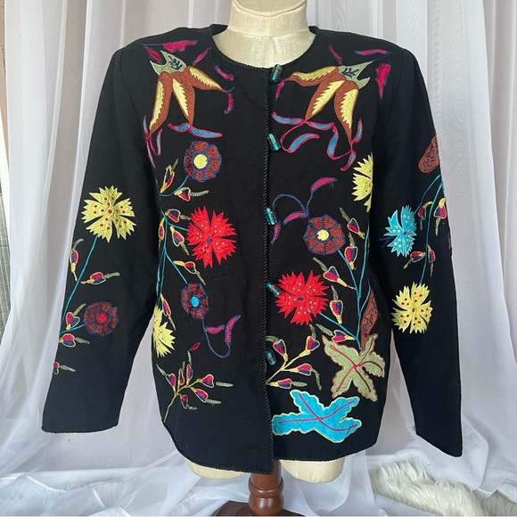Alex Kim | Jackets & Coats | Vintage Alex Kim Black Sz Mjacket Blazer ...